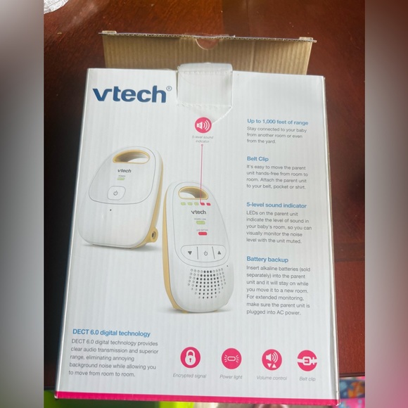 v tech | Other | Vtech Baby Monitor Baby Unit Dm11 Bu Parent Unit Dm111 ...